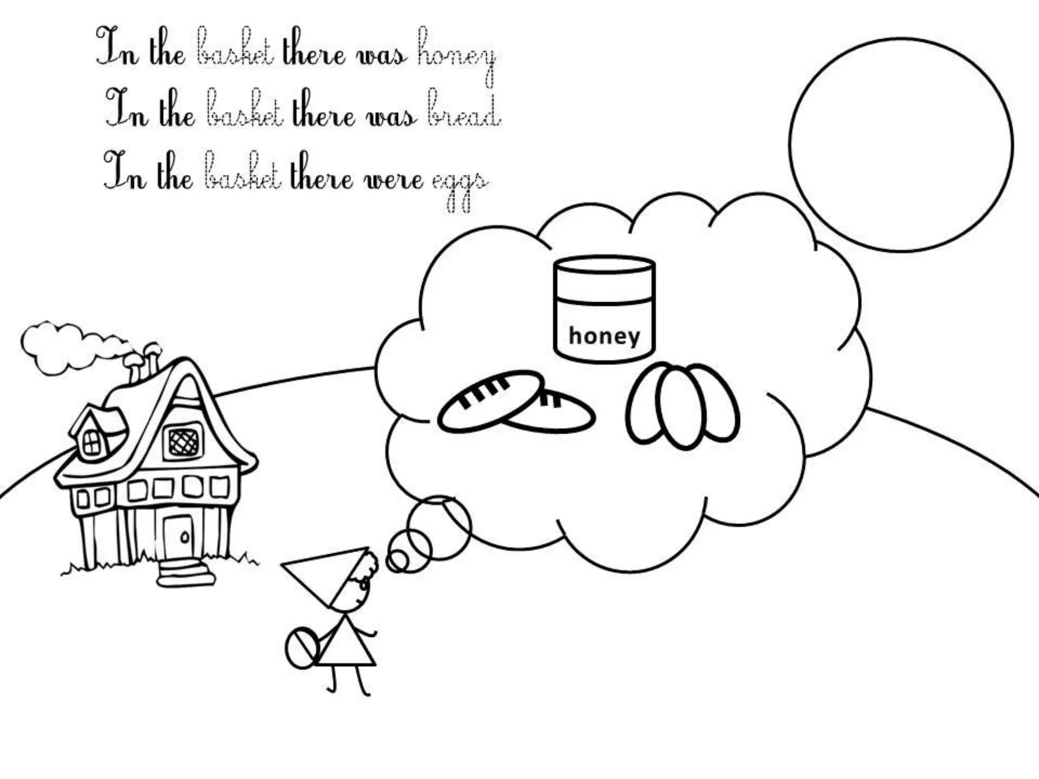 The little red riding hood the book coloring pages - dots | PPTX