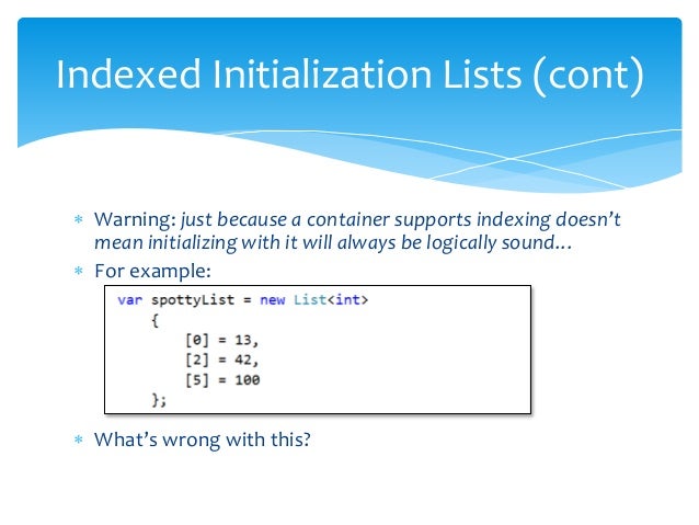 The Little Wonders of C# 6
