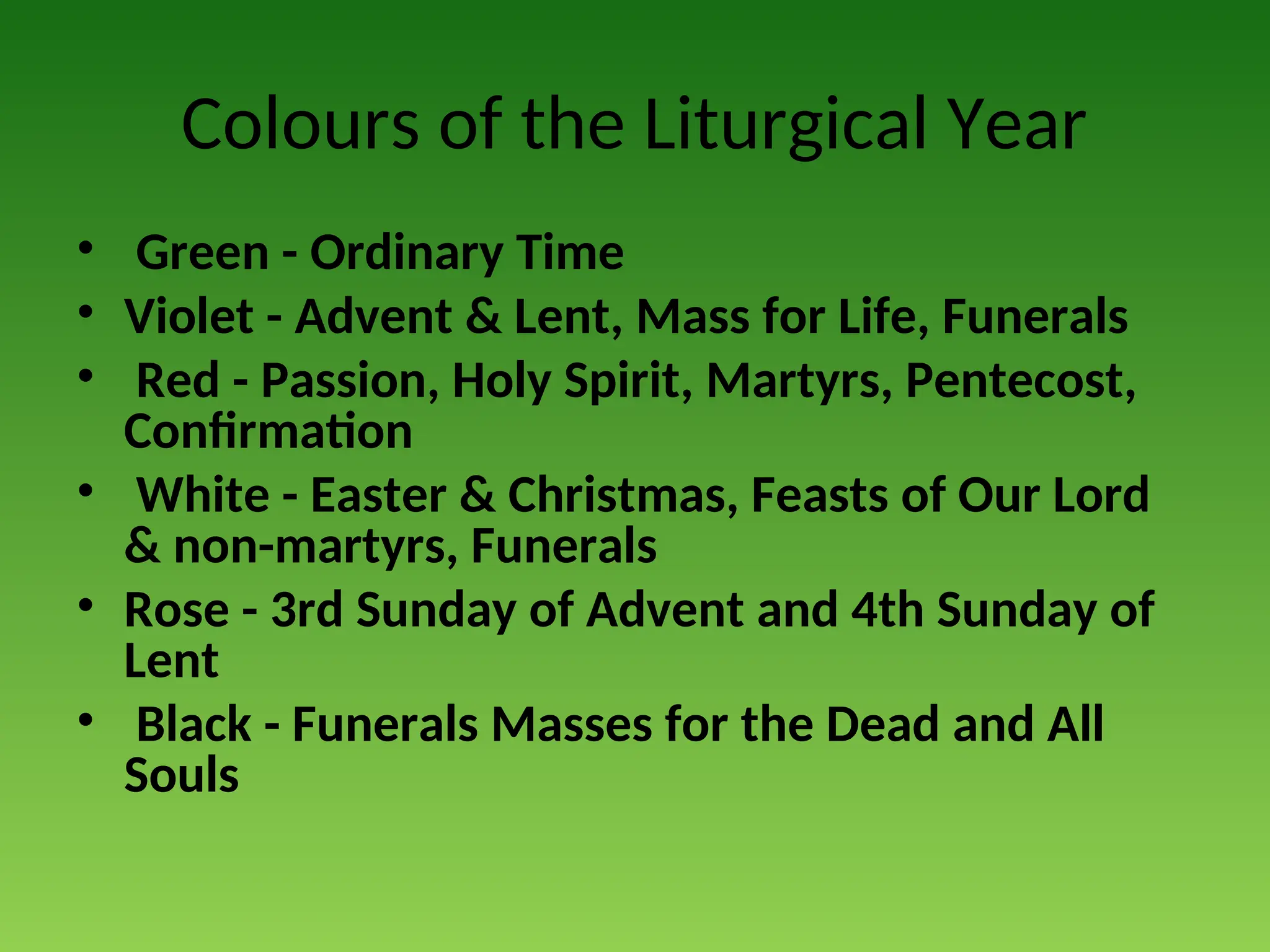 the_liturgical_calendar_2003.ppt and the Catholic Celebrations | PPT