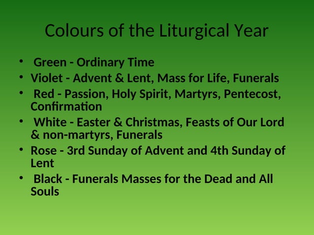 the_liturgical_calendar_2003.ppt and the Catholic Celebrations | PPT