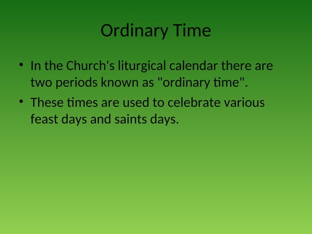 the_liturgical_calendar_2003.ppt and the Catholic Celebrations | PPT