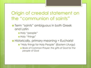 The Liturgy of the Eucharist - Fr. Stephen Gauthier | PPTX