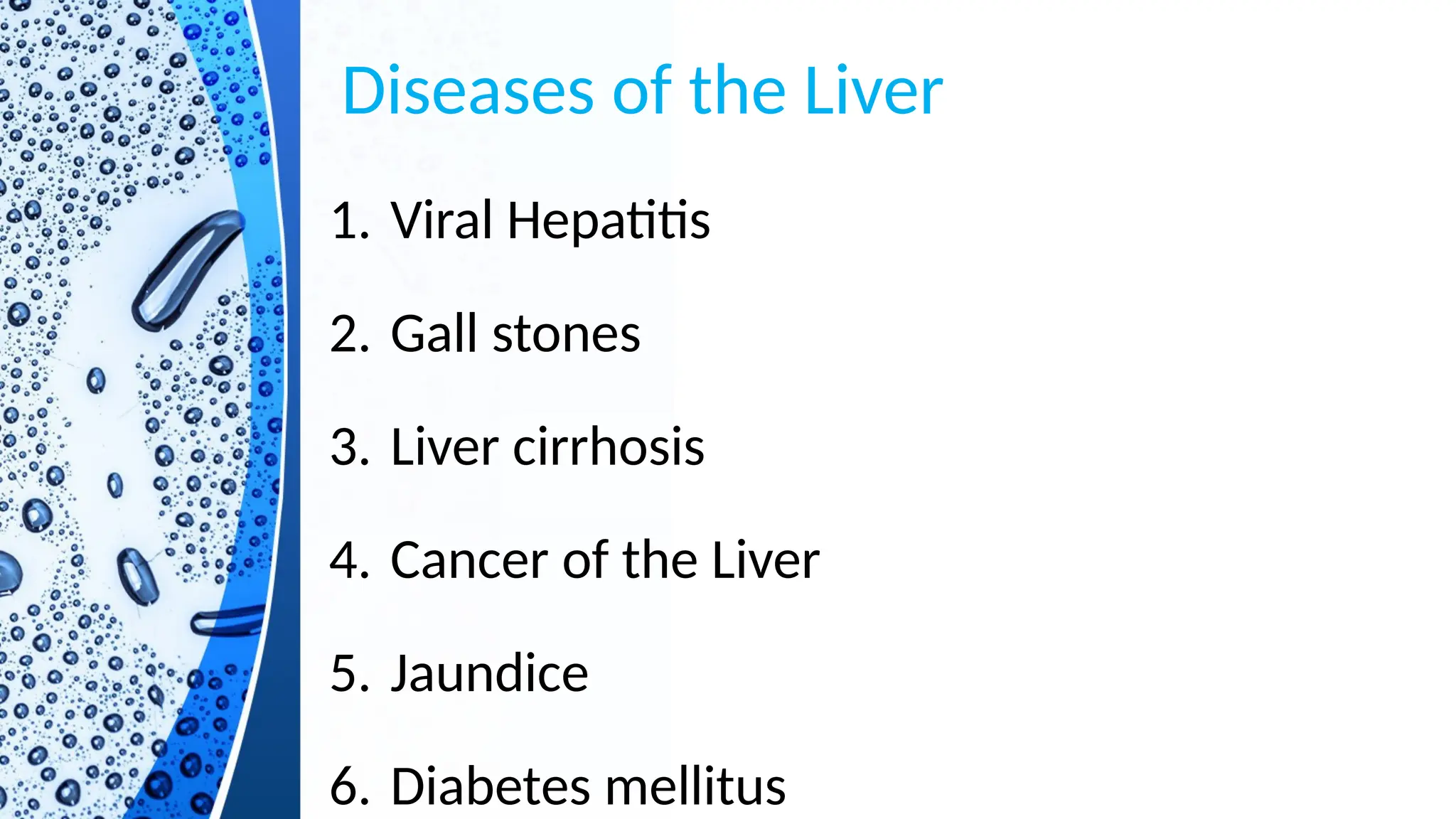 The liver: roles in homeostasis and diseases | PPTX