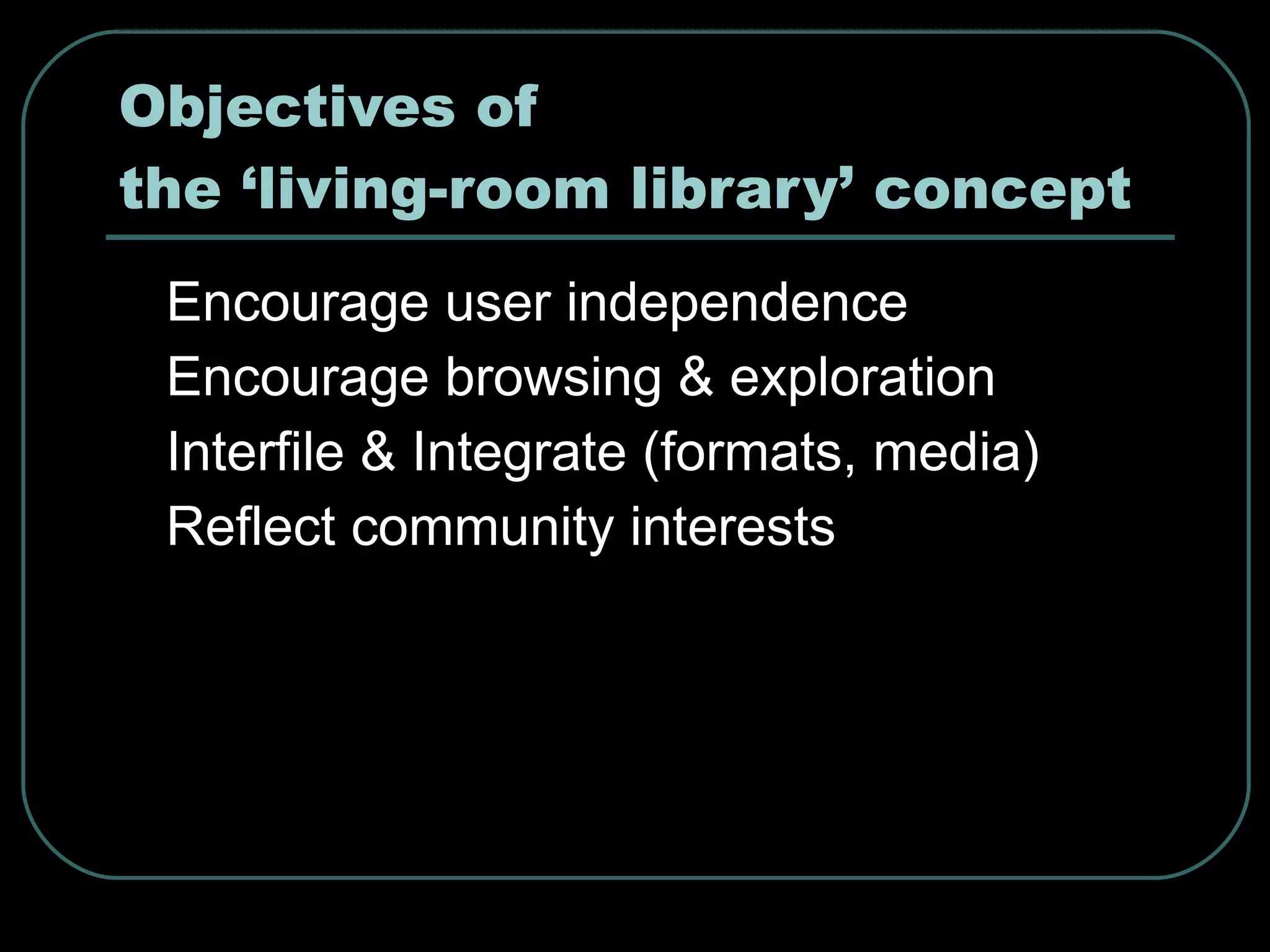 The living room library @ tamworth library | PPT