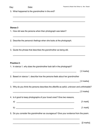 The living photograph worksheet 2019 | PDF | Women\'s Clothing | Women ...