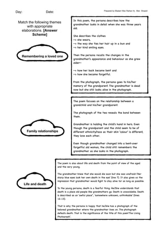The living photograph worksheet 2019 | PDF | Women\'s Clothing | Women ...