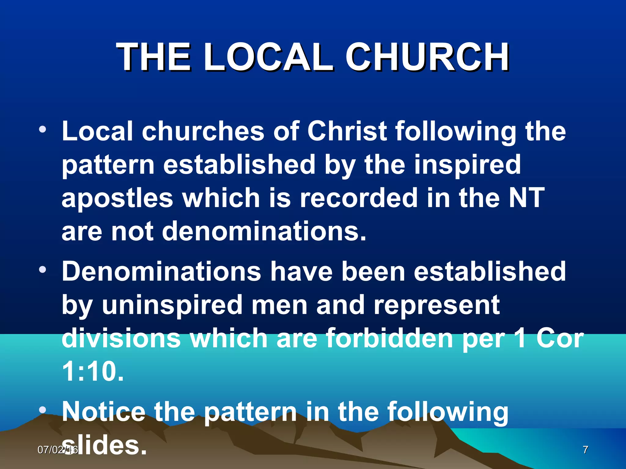 The local church of Christ | PPT