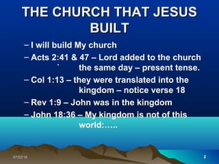 The local church of Christ | PPT
