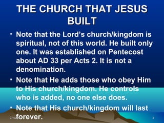 The local church of Christ | PPT