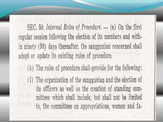 The local government code of 1991 (chapter iii) | PPT