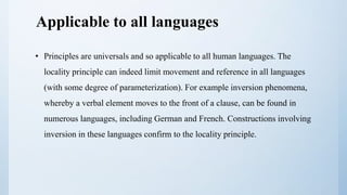 The locality principle- kiran | PPTX