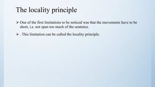 The locality principle- kiran | PPTX