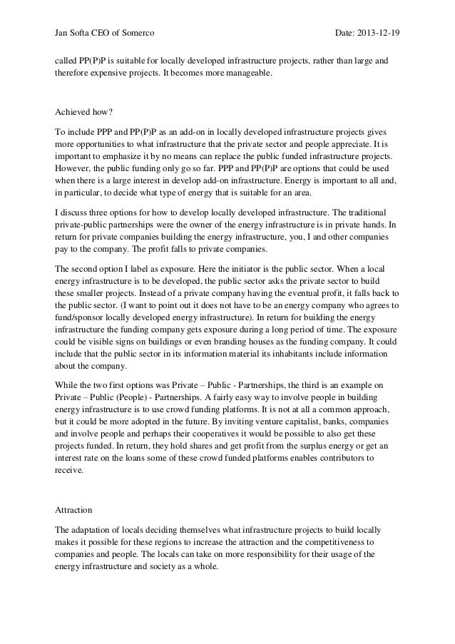 The locally developed infrastructure