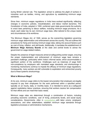 The Lockdown on Minimum Wage: Everything you need to know: | PDF