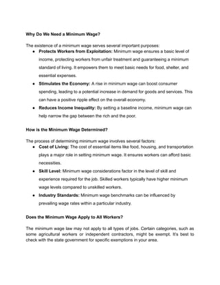 The Lockdown on Minimum Wage: Everything you need to know: | PDF