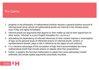 The logic of informal proofs | PPT