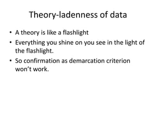 Unit 2. The logic of scientific discovery | PPT