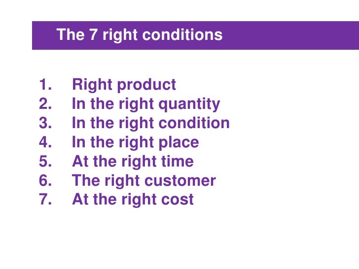 The logistics system