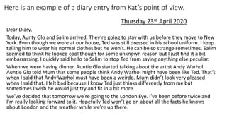 The london eye mystery diary entry | PPTX