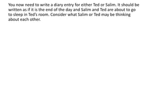 The london eye mystery diary entry | PPTX