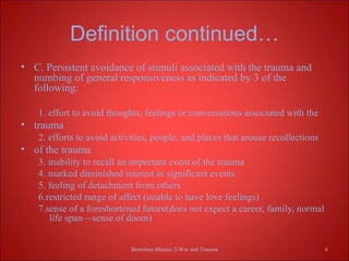 The Loneliness of Achilles Combat Trauma | PPT