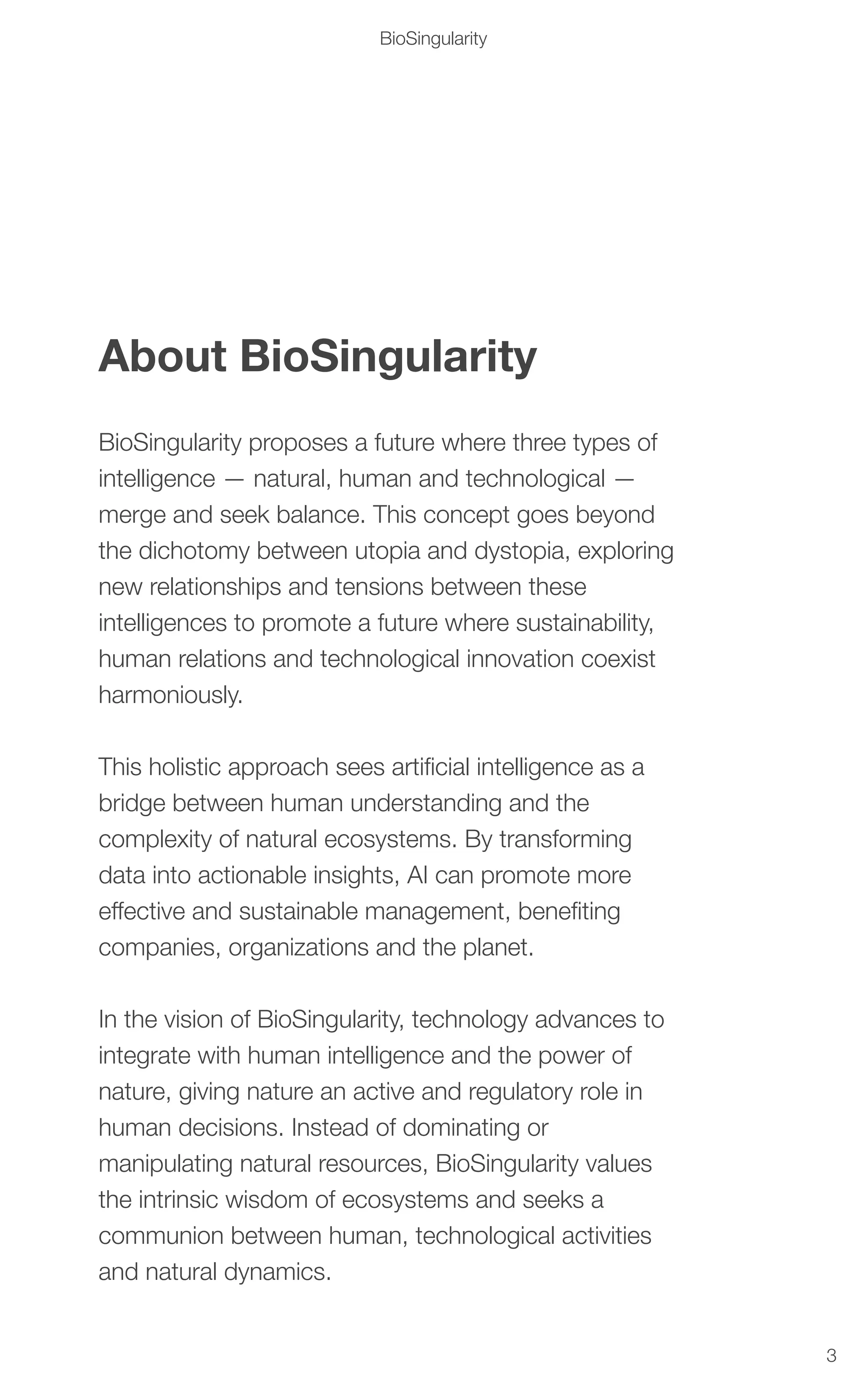 Biosingularity: Future of Natural and Tech Intelligence | PDF