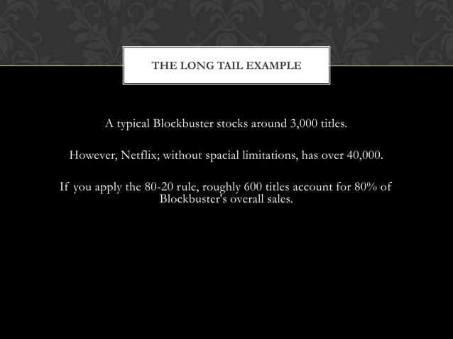 The long tail | PPT