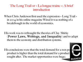 The Long Tail Model, Gwenaelle Doceul | PPT | Business | Business and ...