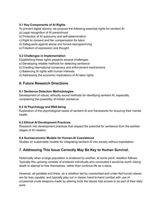 The Looming Specter of Digital Slavery - An Examination of Sentient AI ...