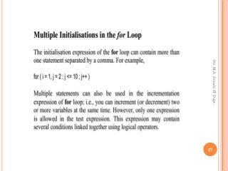 The loop control structure | PPT