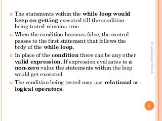 The loop control structure | PPT