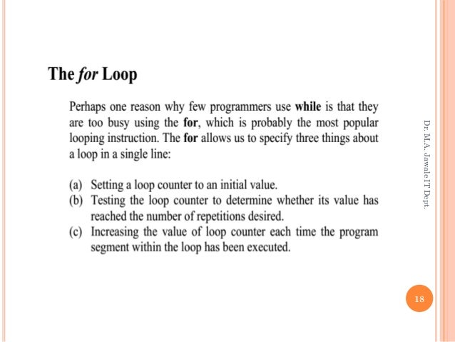 The loop control structure | PPT