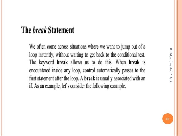 The loop control structure | PPT