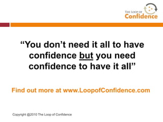 Introducing The Loop of Confidence | PPT