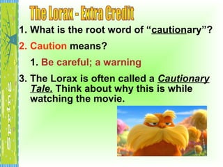 The Lorax | PPT