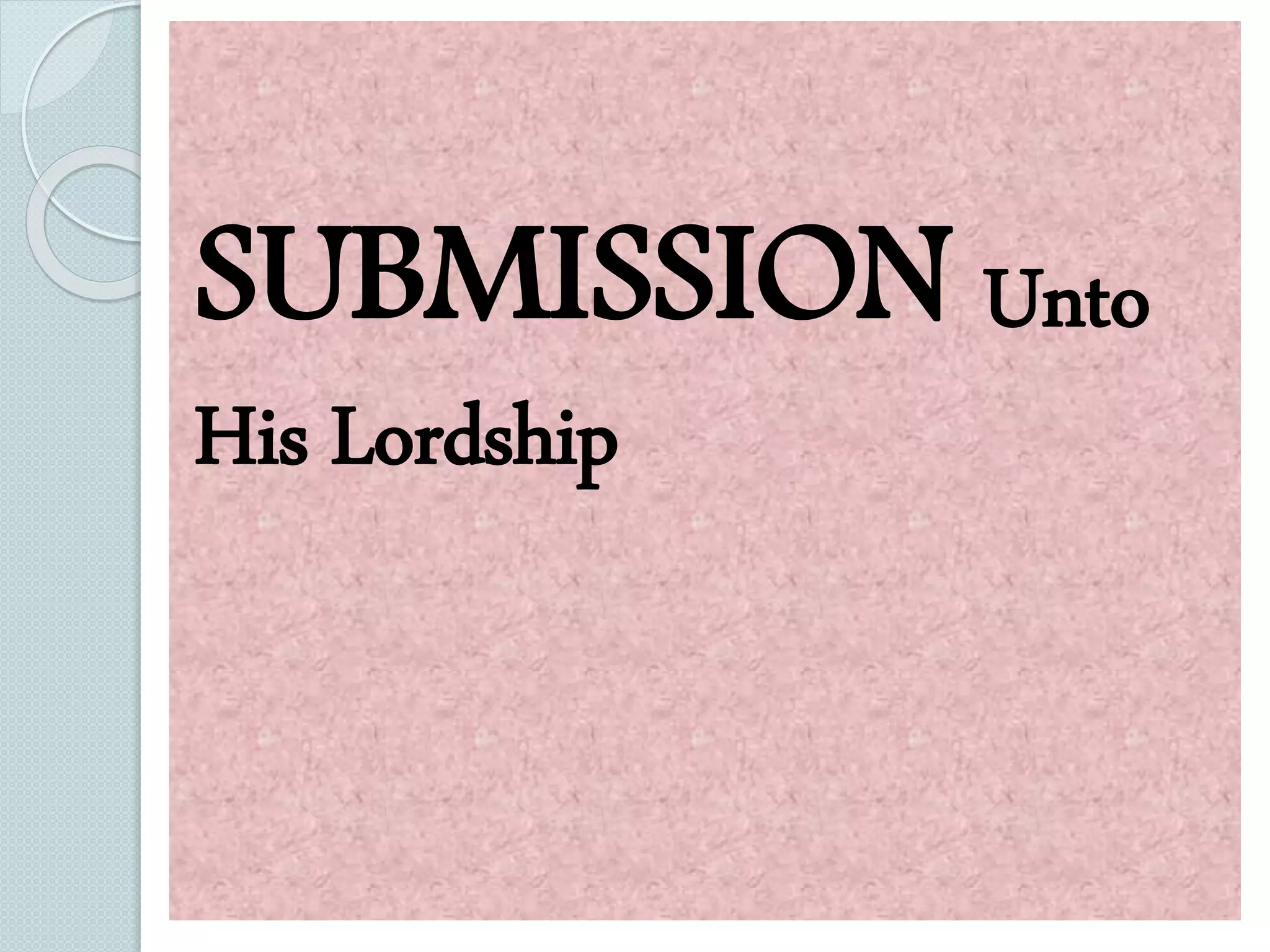 The Lordship of Jesus Christ | PPTX