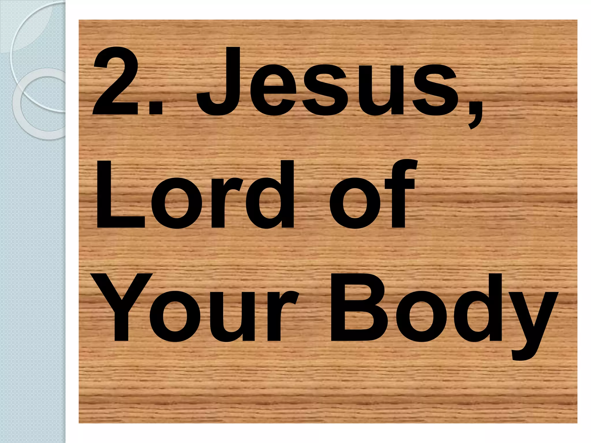 The Lordship of Jesus Christ | PPTX