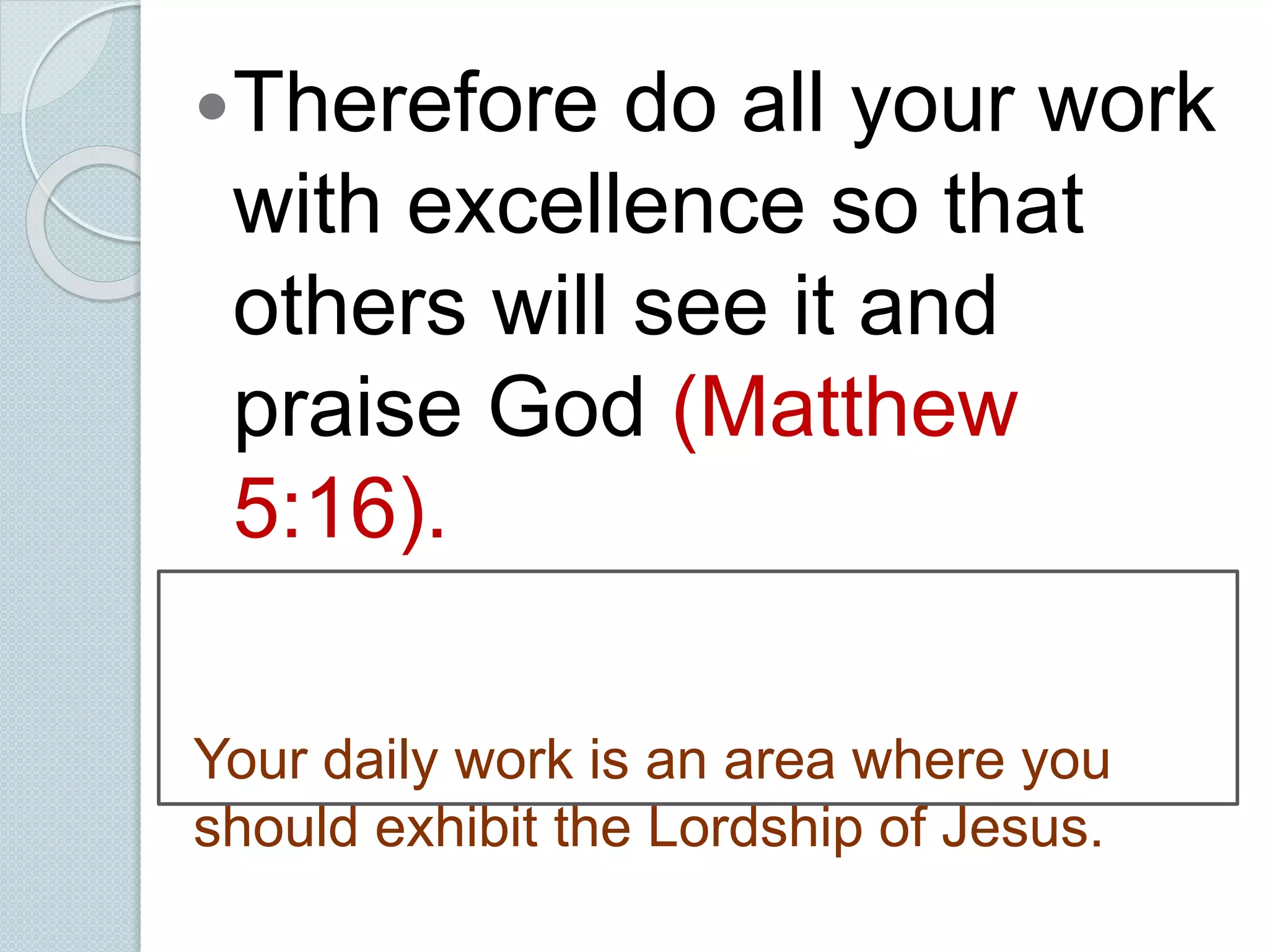 The Lordship of Jesus Christ | PPTX