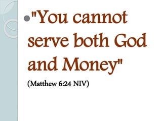 Matthew 6:24 Niv