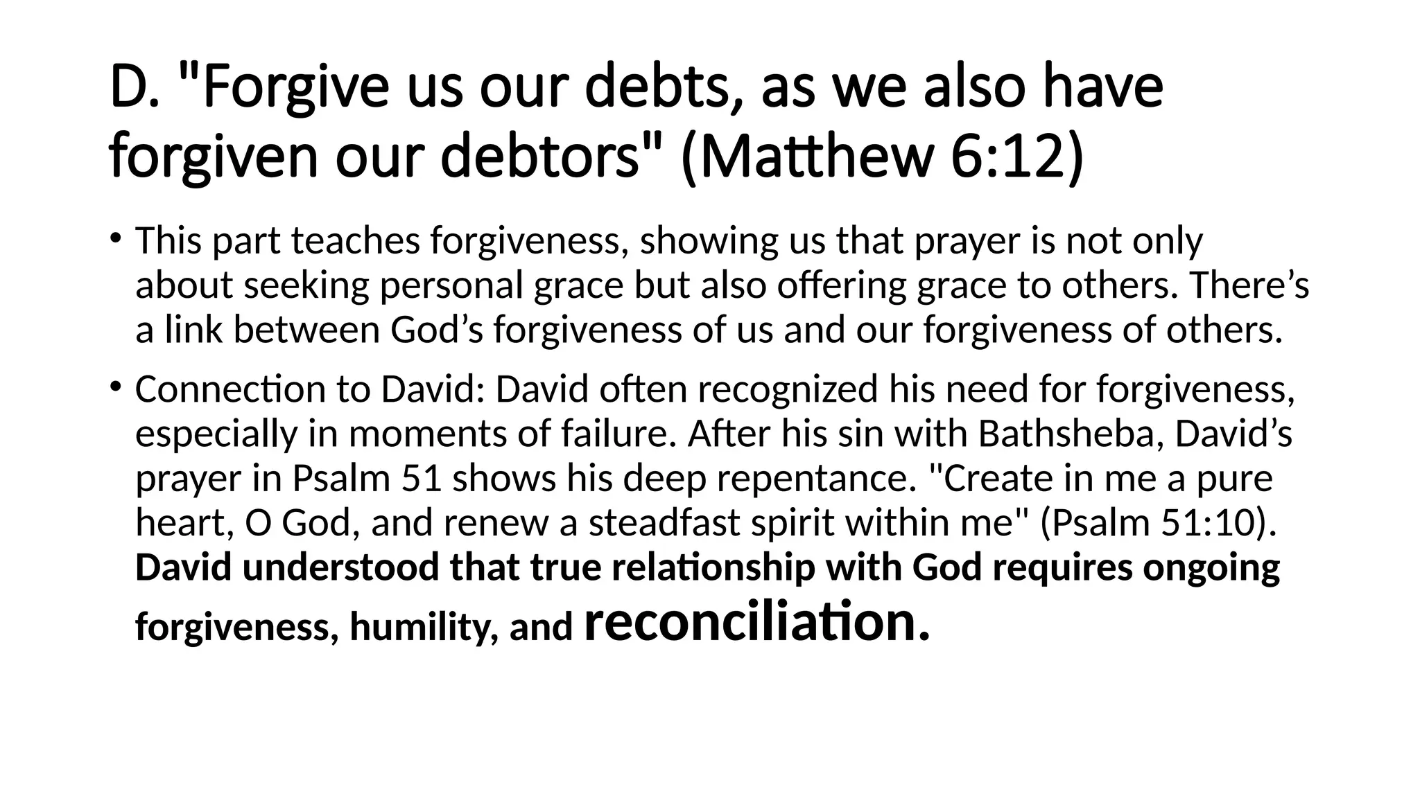 The LORD’s Prayer in connection with King David’s Model of Prayer.pptx