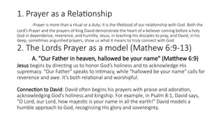 The LORD’s Prayer in connection with King David’s Model of Prayer.pptx