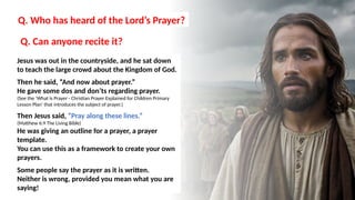 The Lord’s Prayer Explained for Children - Primary RE Lesson Plan | PPTX