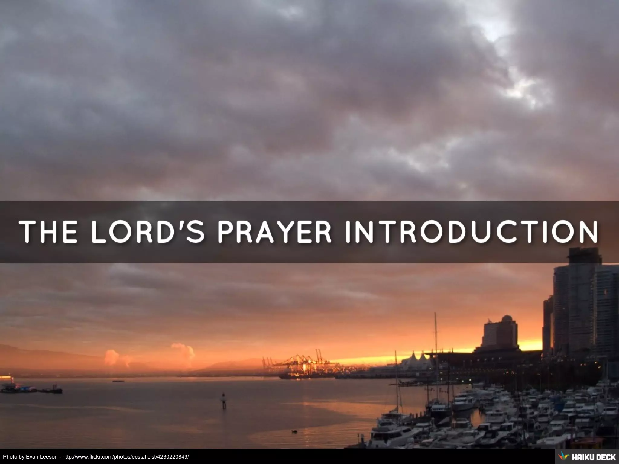 The Lord's Prayer / Introduction | PPT