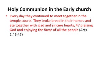 One in Communion: Understanding The lord's supper | PPTX | Christianity ...