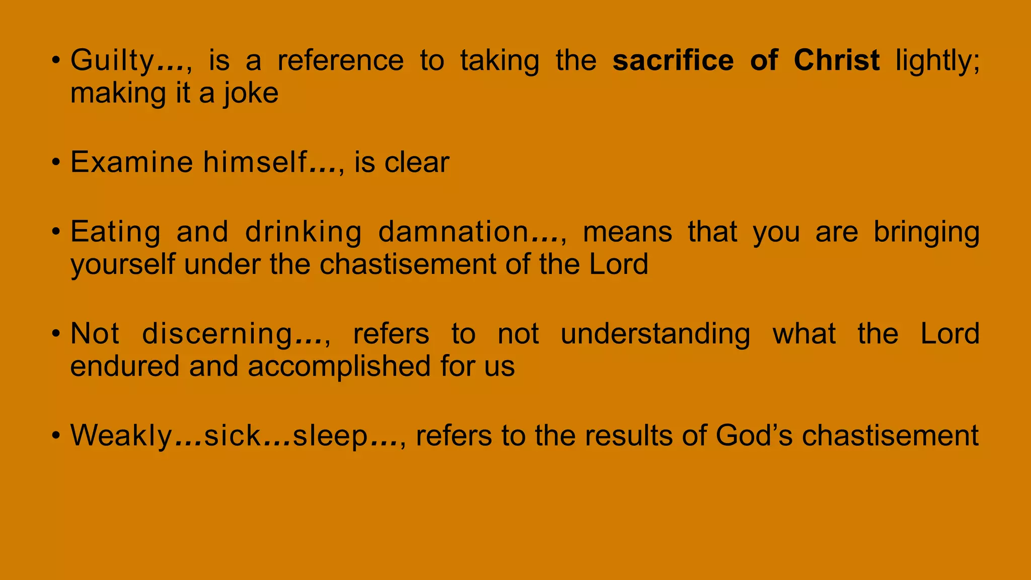 Lord's Supper in the Church | PDF