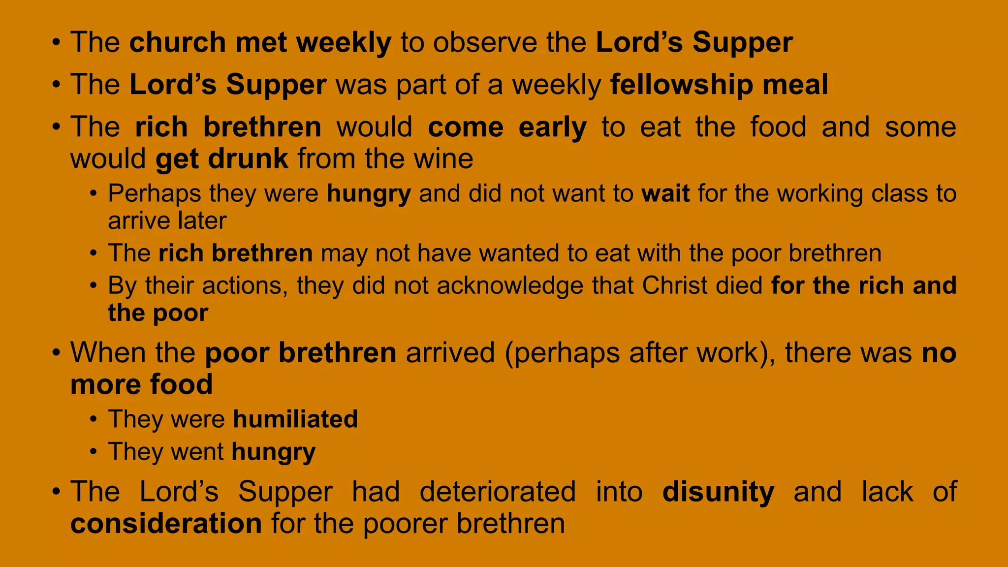 Lord's Supper in the Church | PDF