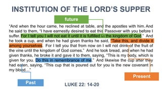 The Lord's Supper- Present | PPTX