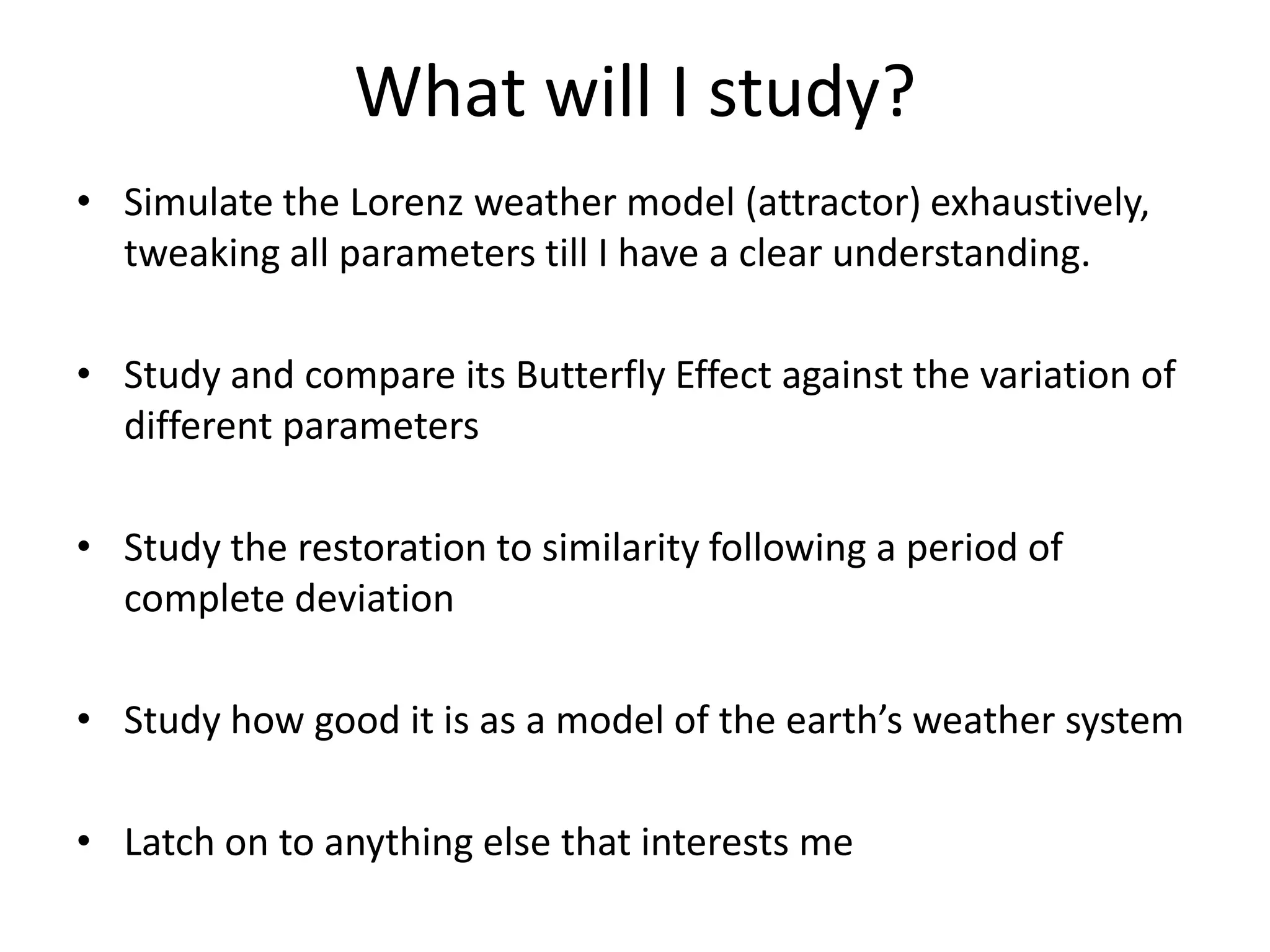 The Lorenz Weather Model | PPTX