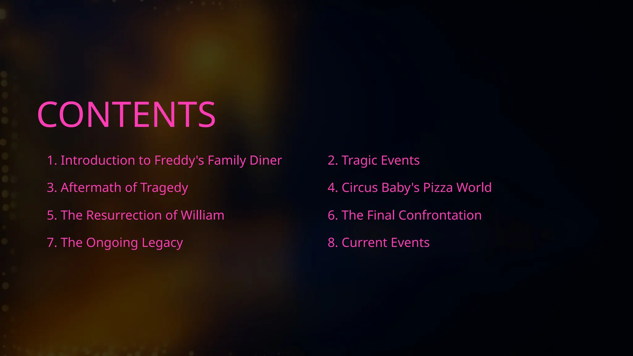 Five nights at freddys lore explained (fnaf) | PPTX