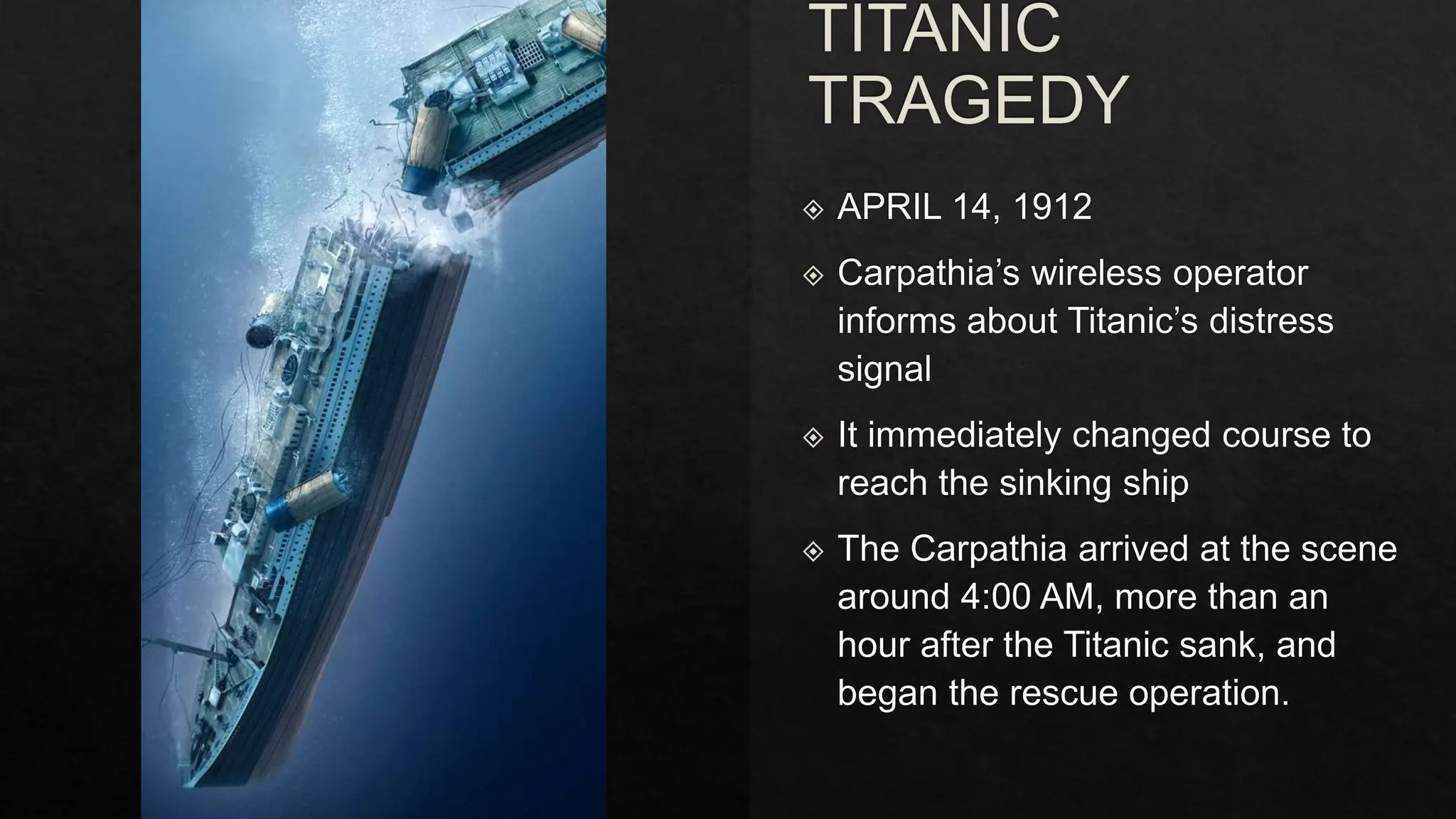 THE LOSS OF THE TITANIC by Sir Arthur Henry Rostron | PPTX